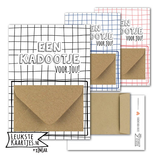 Geldkaarten met mini envelopje – Kaart voor Kadobon / Giftcard